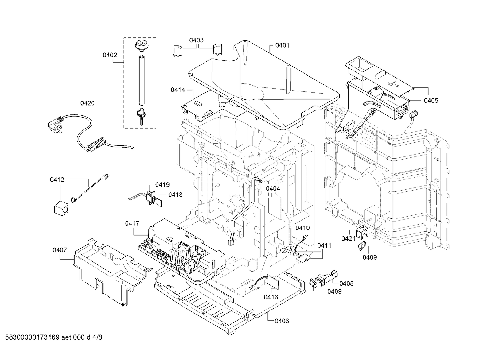 Genuine microswitch for Bosch Coffee Machines Suits: TCC78K750 ...