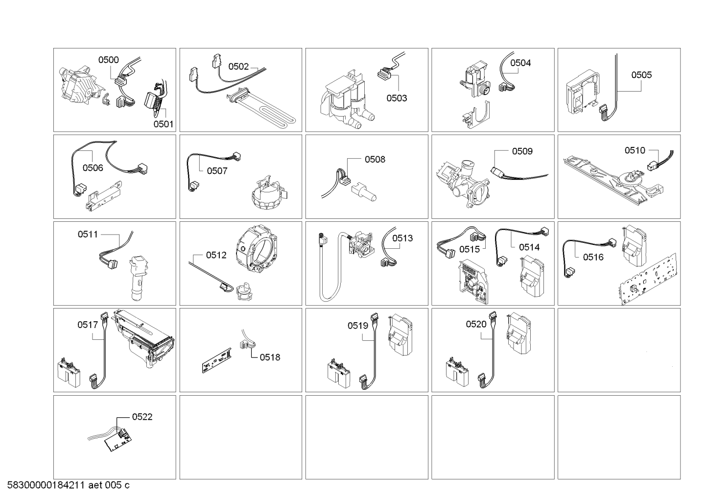 Genuine latch for BOSCH Washing machine. Suits: WAY3274XWW, Spare Part ...