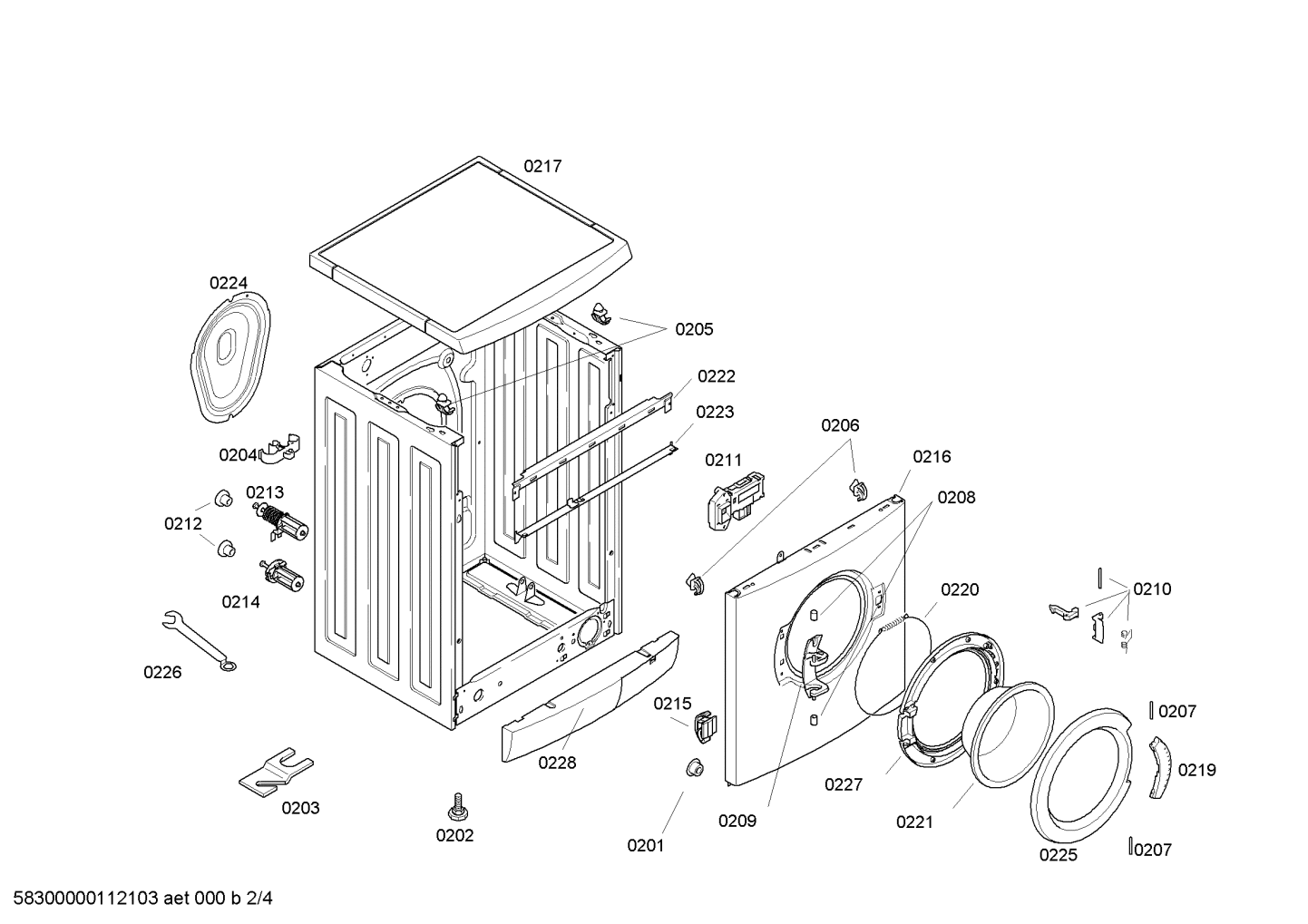 Genuine transit bolt for Bosch Washing Machines Suits: WFL851GR ...