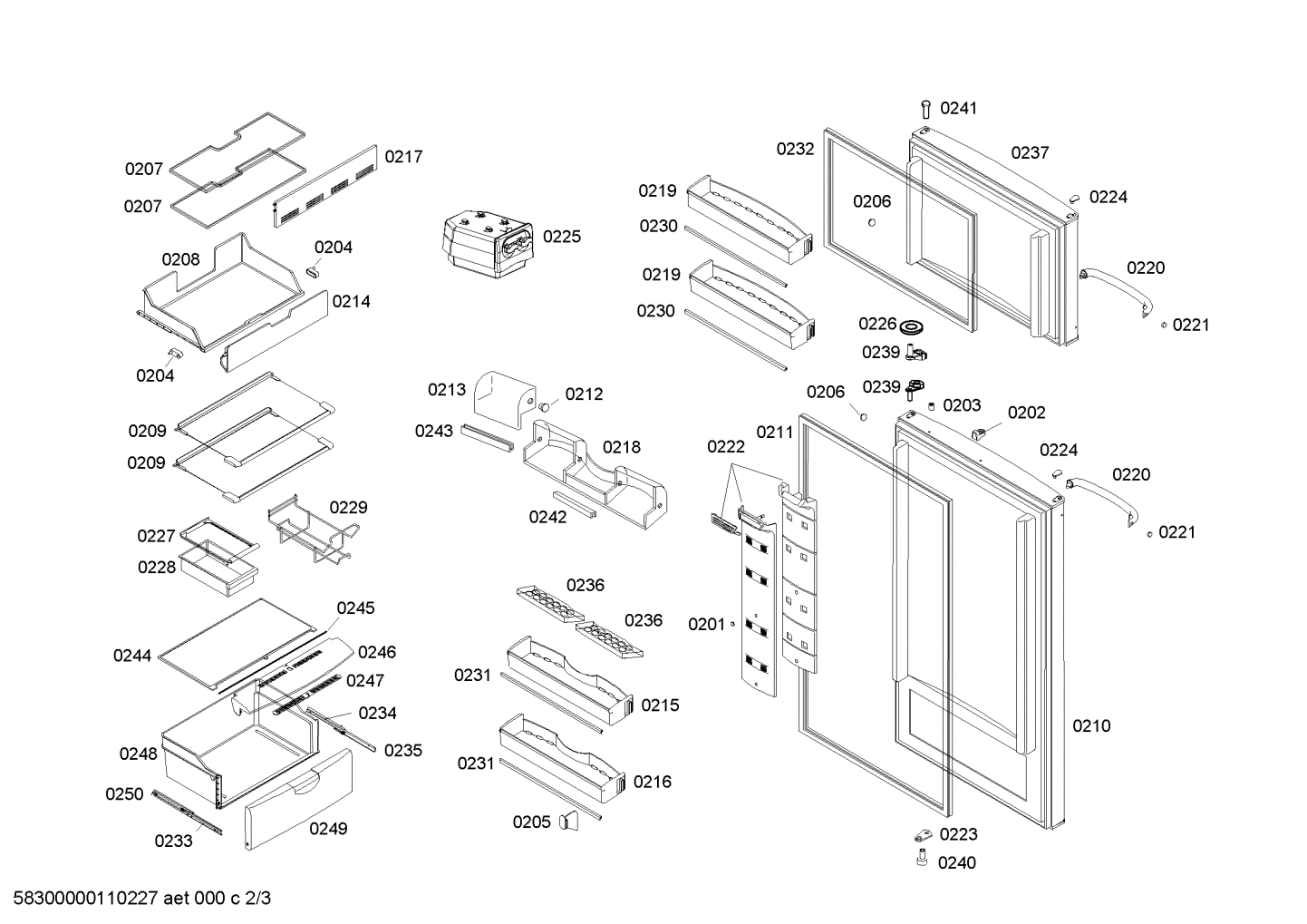 Genuine regulator for Bosch Fridges & Freezers Suits: KSU405214O ...