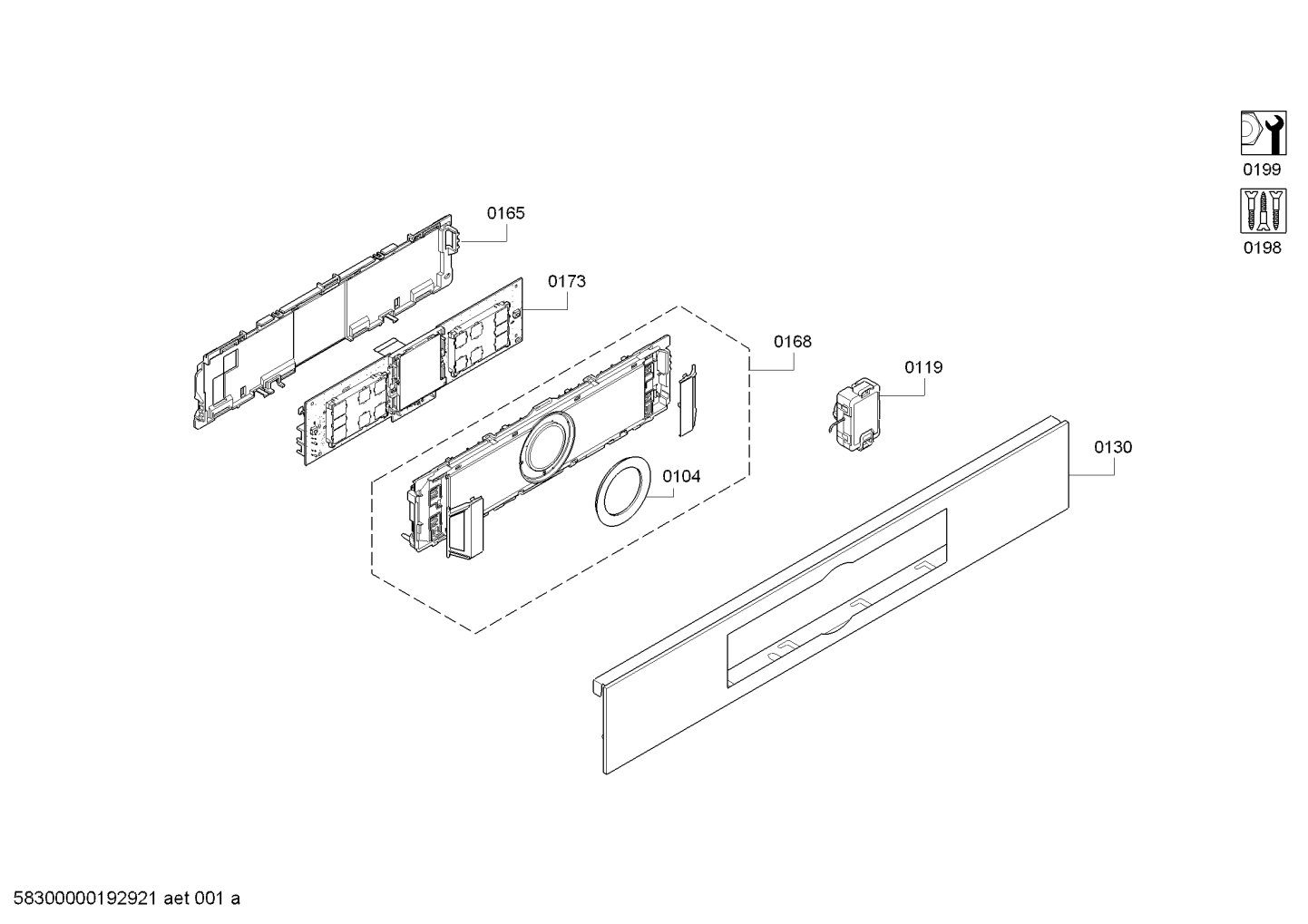 Genuine operating module programmed for BOSCH. Suits: CMG636BS1, Spare ...